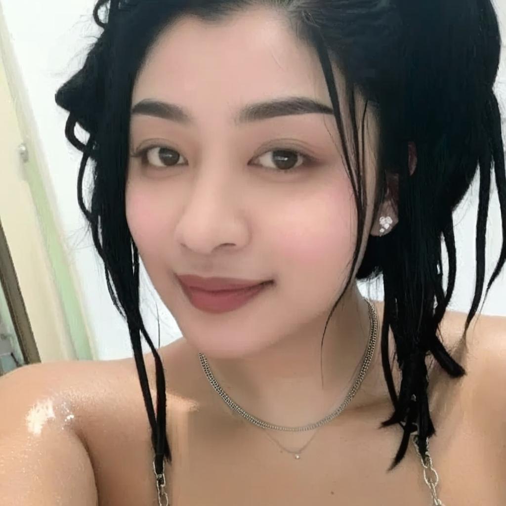 Whimsical Portrait of a Confident Young Woman | Playful AI Artwork