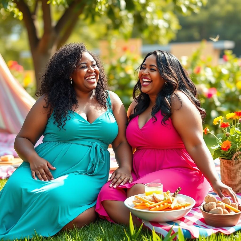 Celebrate Body Positivity: Joyful Picnic with Curvy Friends
