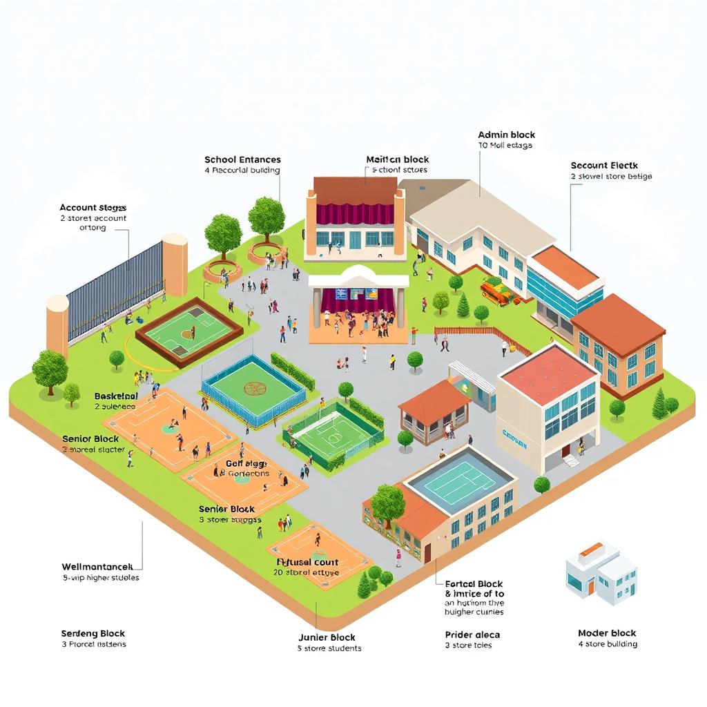 Explore the Vibrant School Atmosphere: A Detailed Layout