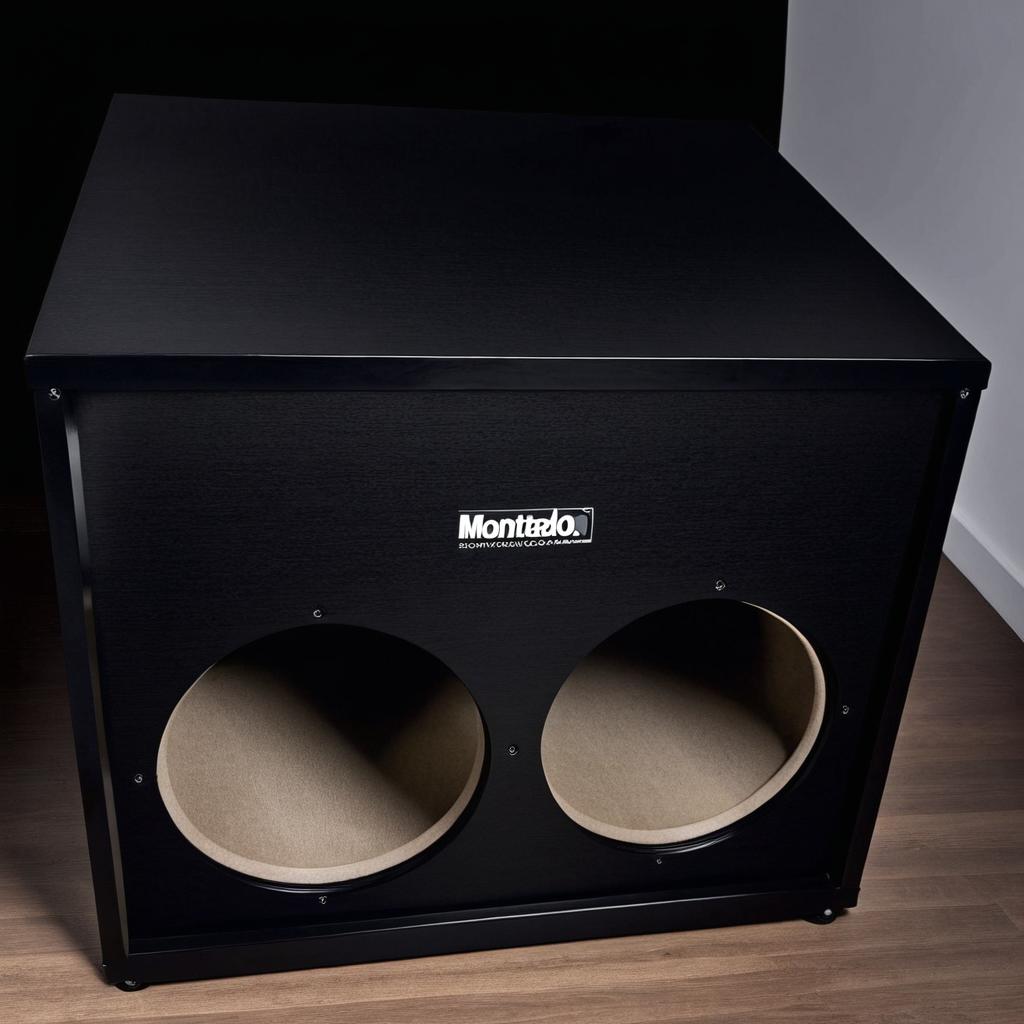 Sleek Dual Subwoofer Enclosure: A Top-Down Showcase