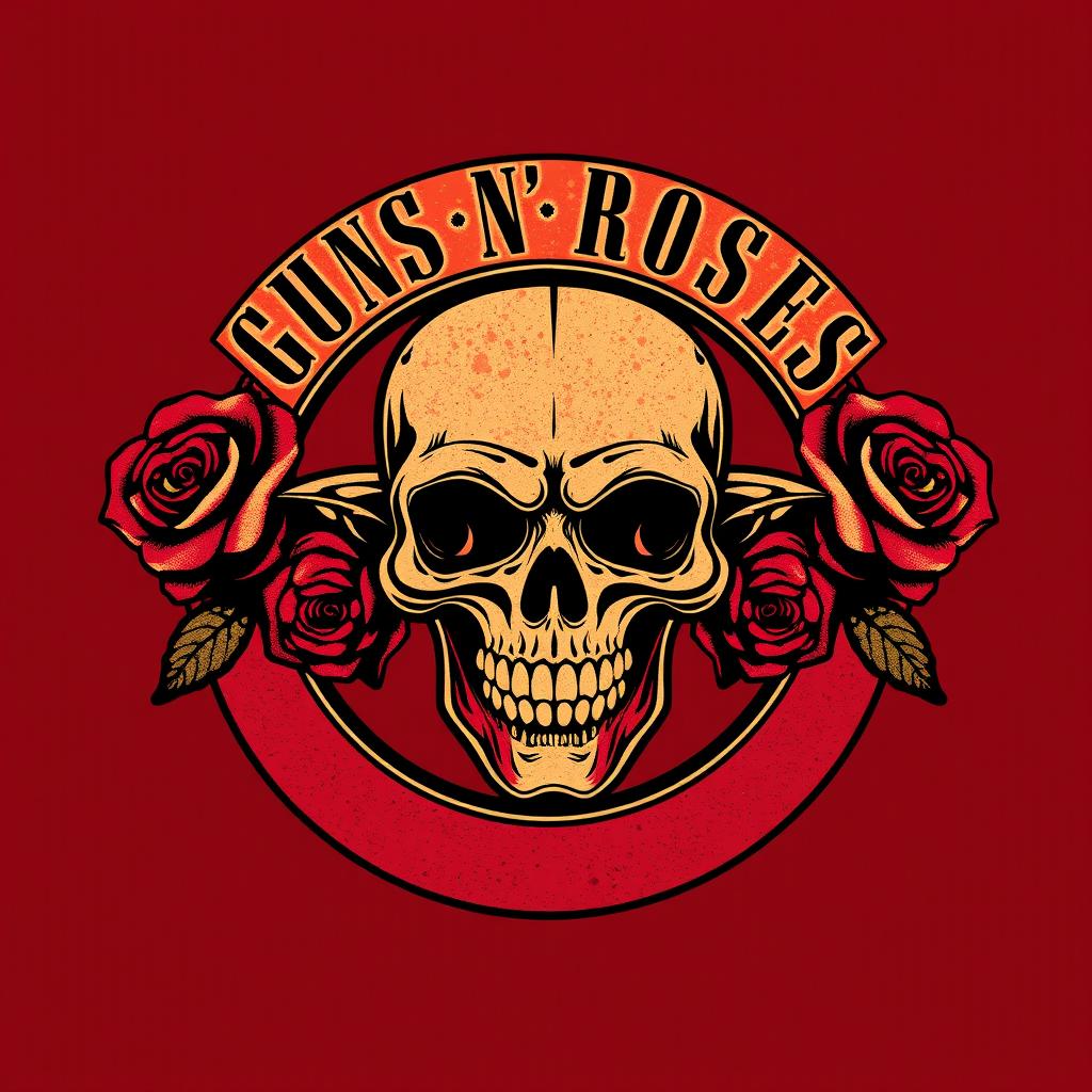 Guns N' Roses Inspired Band Logo Design | Edgy Rock Aesthetic