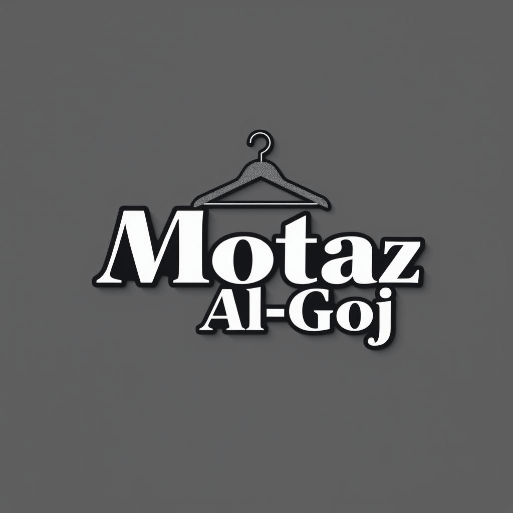 Stylish 3D Logo Design for Abu Motaz Al-Goj Clothing Store