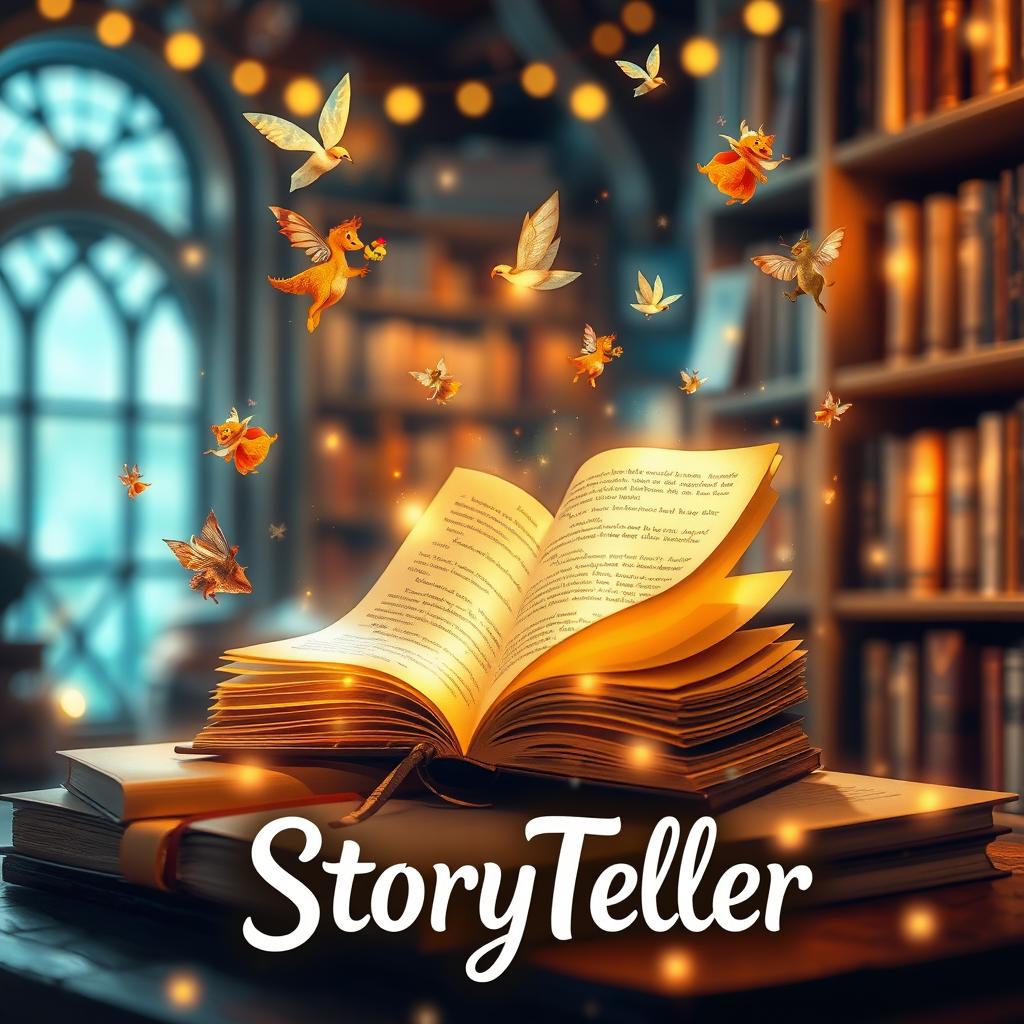 Enchanting Storytelling Image for 'StoryTeller' Channel