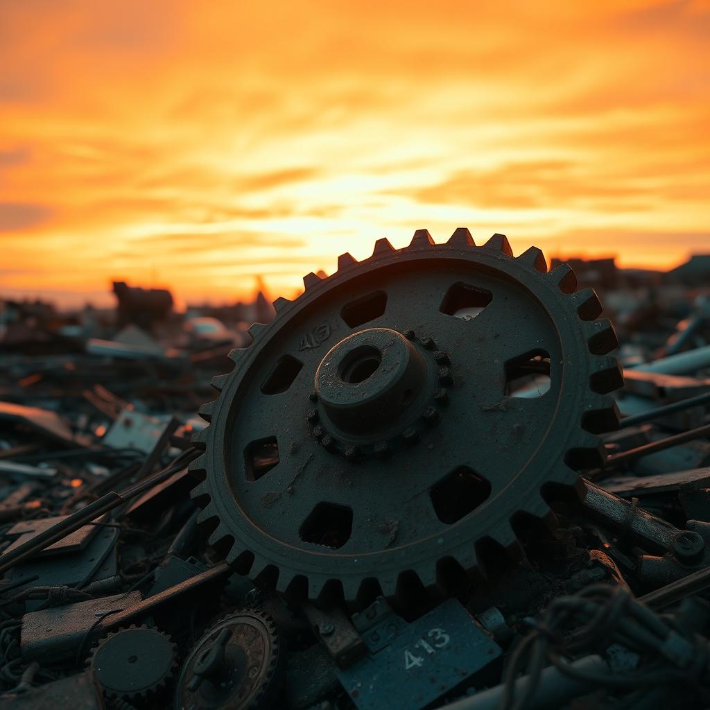 Rusty Cogwheel 413: A Symbol of Forgotten Machinery