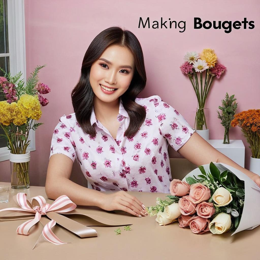 Joyful Crafting: Create Beautiful Bouquets with AI Inspiration