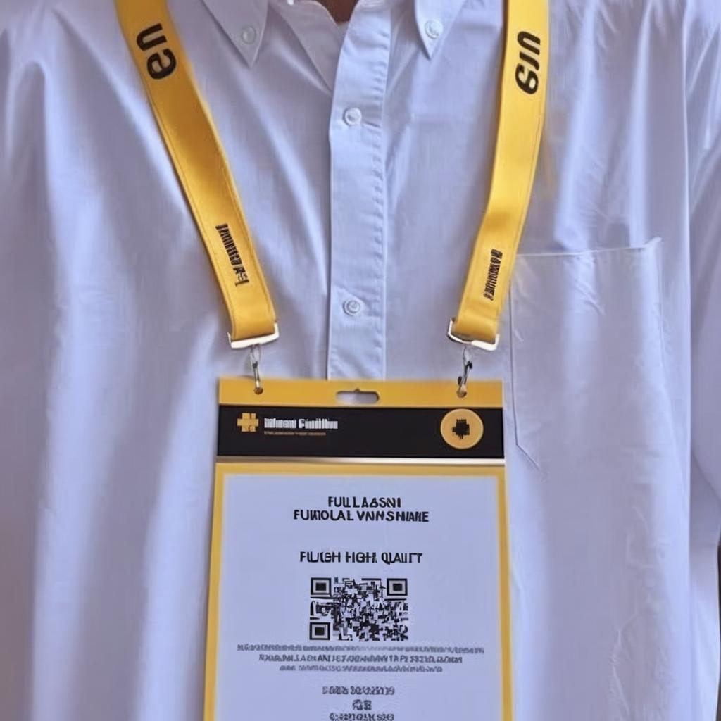 Professional Visitor Badge Design for Business Events