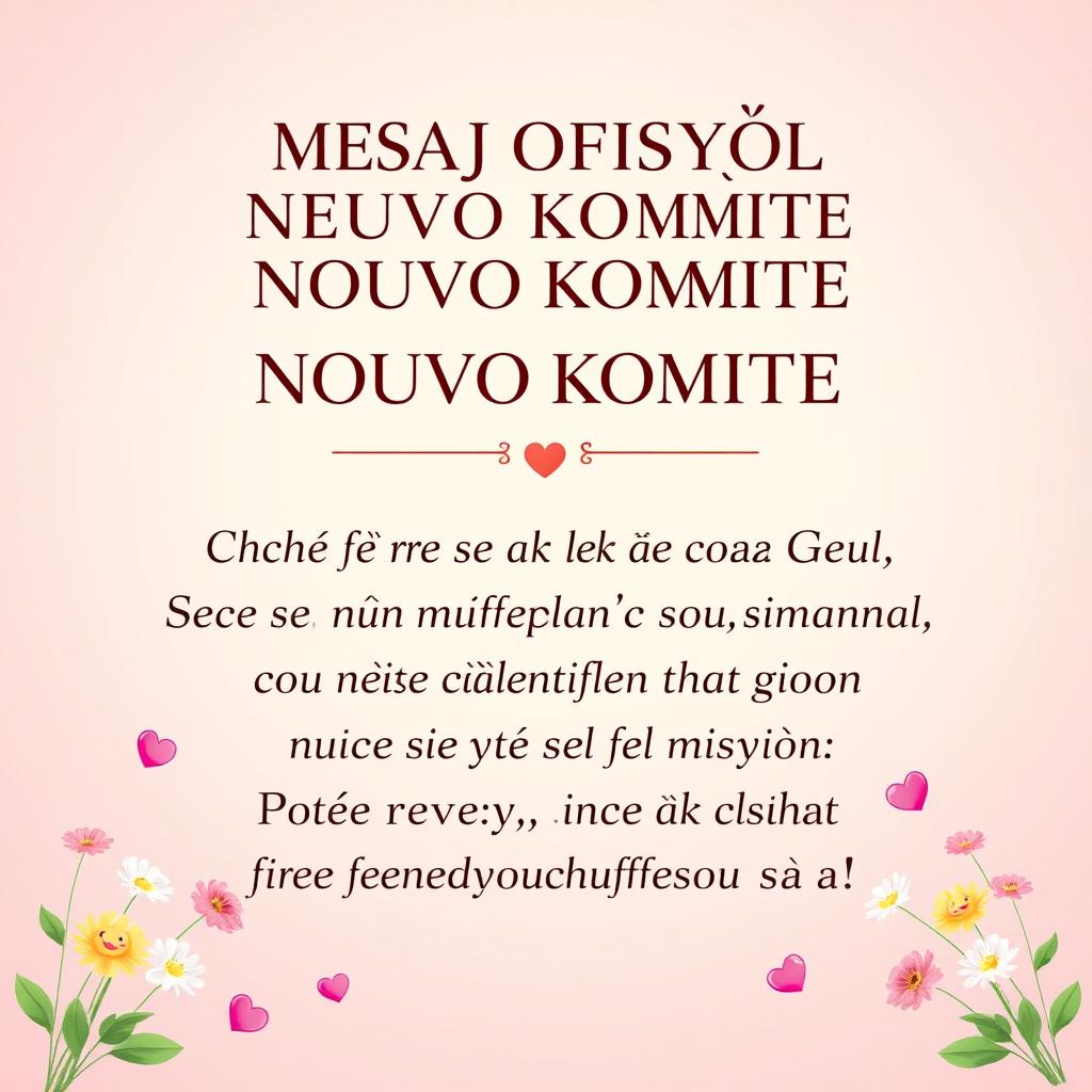 Inspirational Poster for New Committee Announcement - Groupe Assoiffées ...