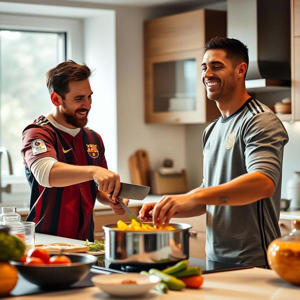 Lionel Messi & Cristiano Ronaldo Cook Together: A Culinary Adventure
