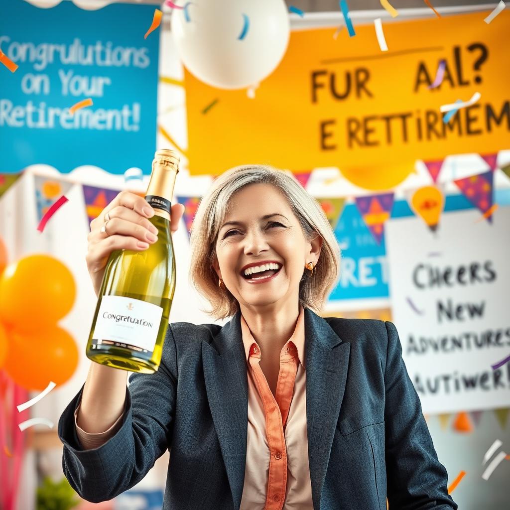 Celebrate Your Retirement: Joyful Moments Captured in AI
