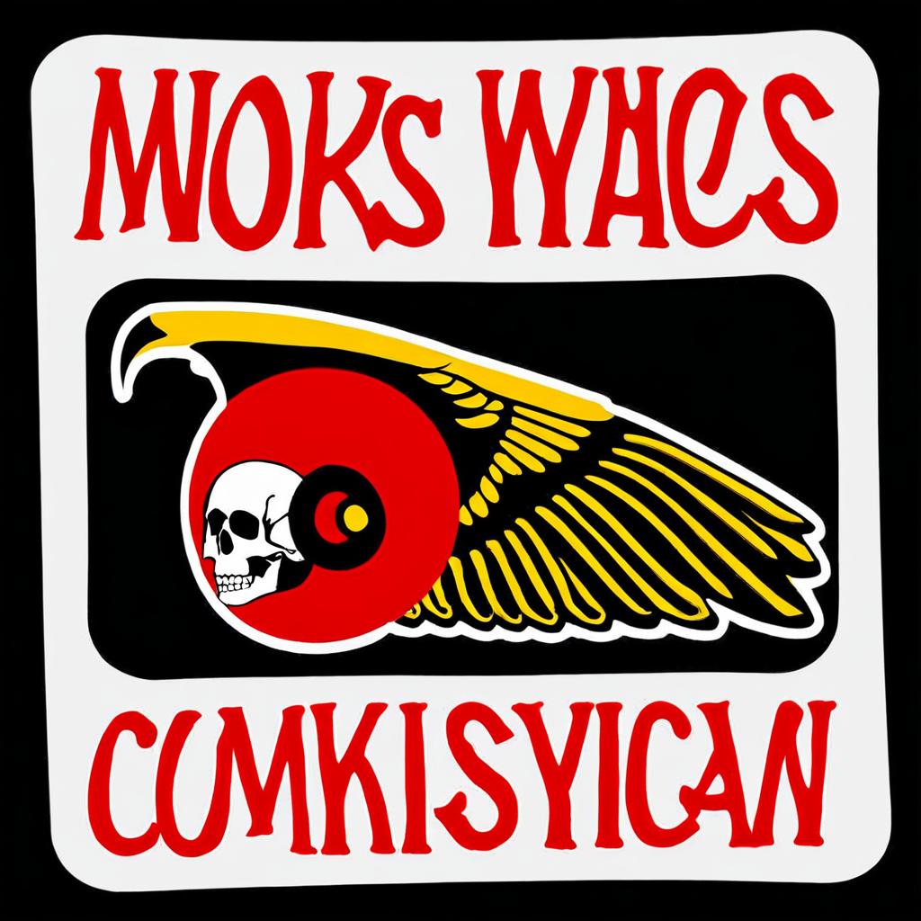 Vibrant Motorcycle Club Patch Design | Hells Angels Art