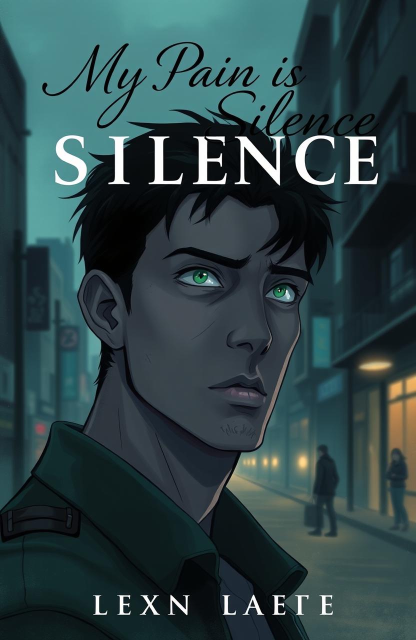 My Pain is in Silence - Hauntingly Beautiful Book Cover Design