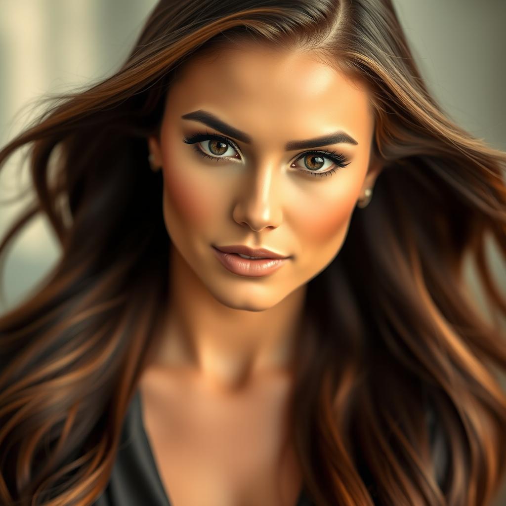 Stunning Portrait of a Beautiful Woman - Idyllic AI Creation