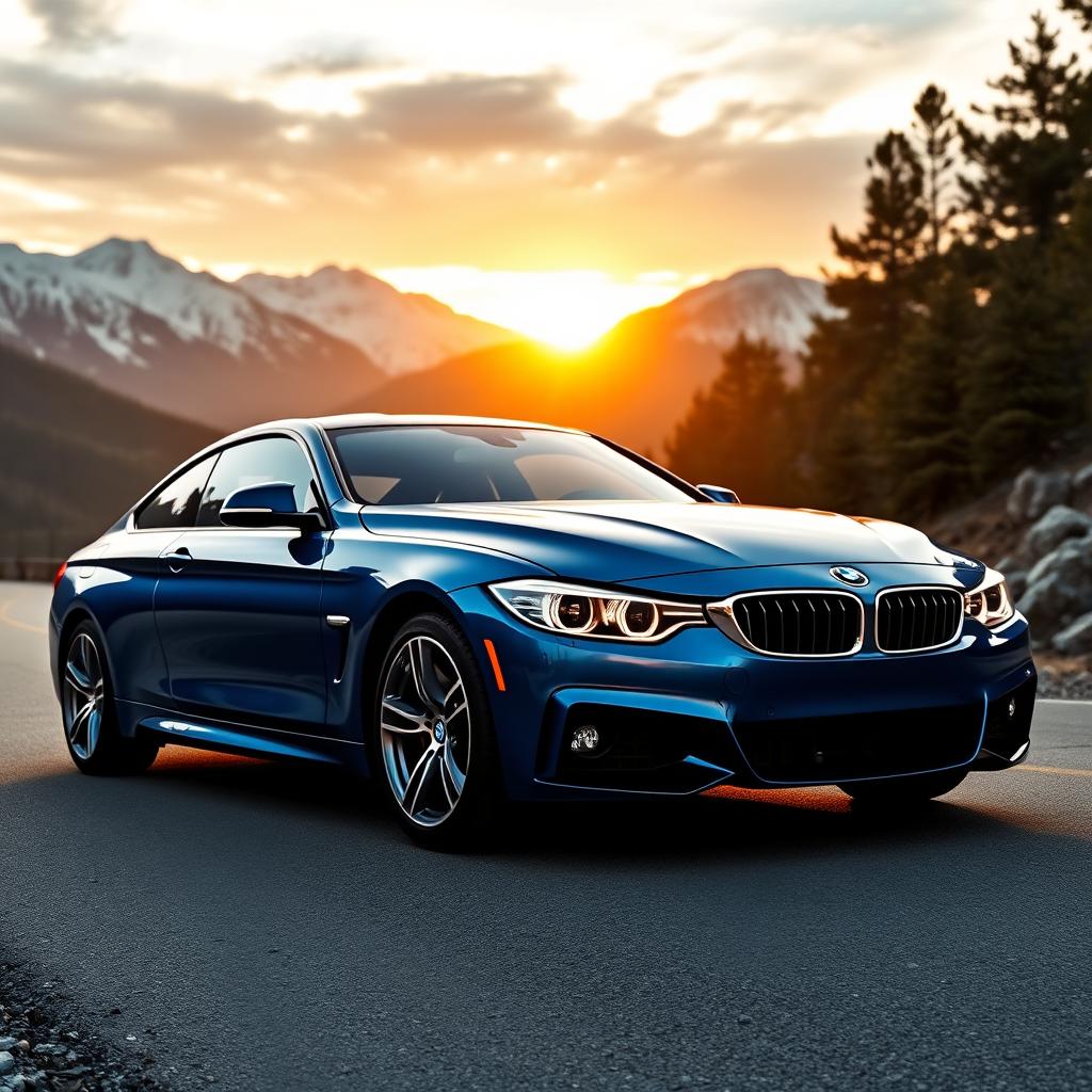 Stunning BMW 440i Coupe: A Mountain Road Marvel