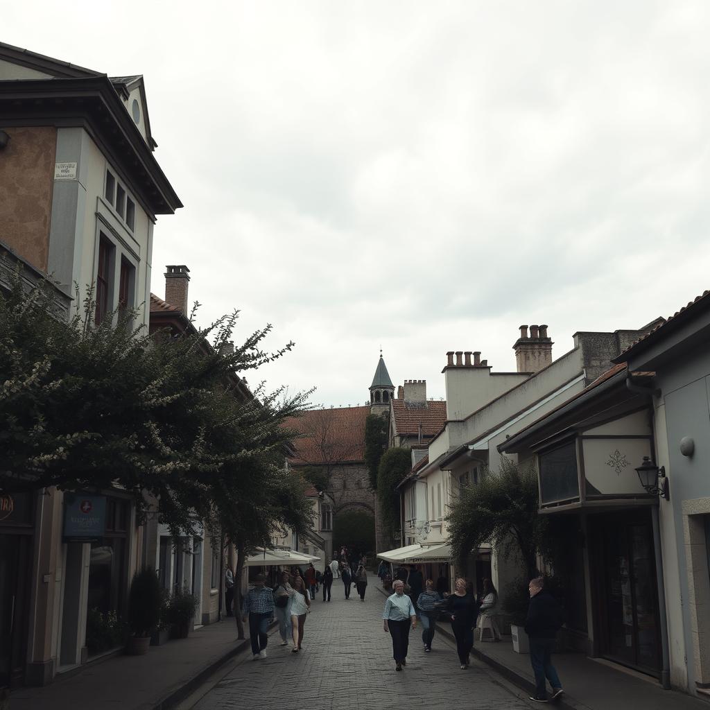 Cinematic Views of a Quaint Town: Capturing Nostalgia in Every Frame