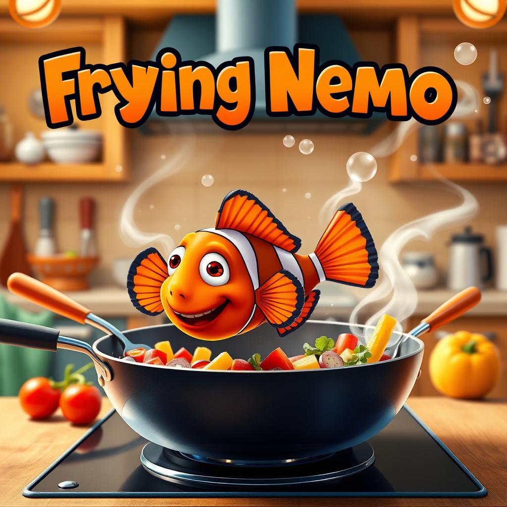 Frying Nemo: A Hilarious Movie Poster Concept