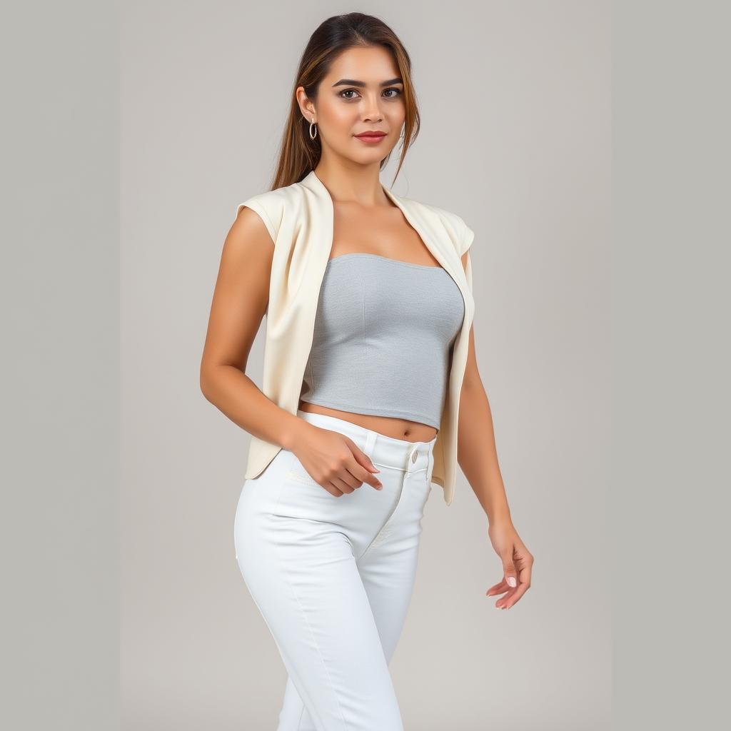 Professional Photo Retouching with Subtle Slimming Effects