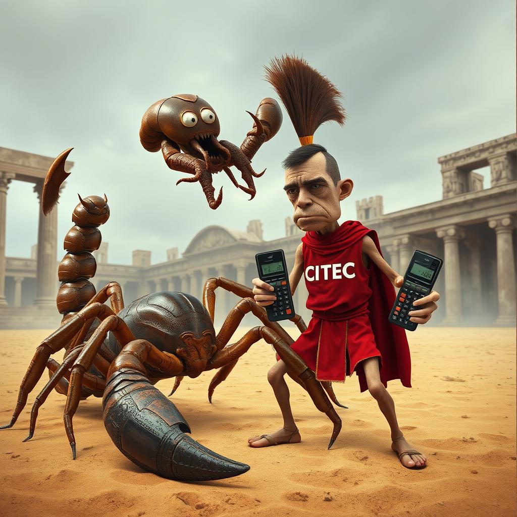 Giant Scorpion vs Whiny Gladiator: A Hilarious Action Scene