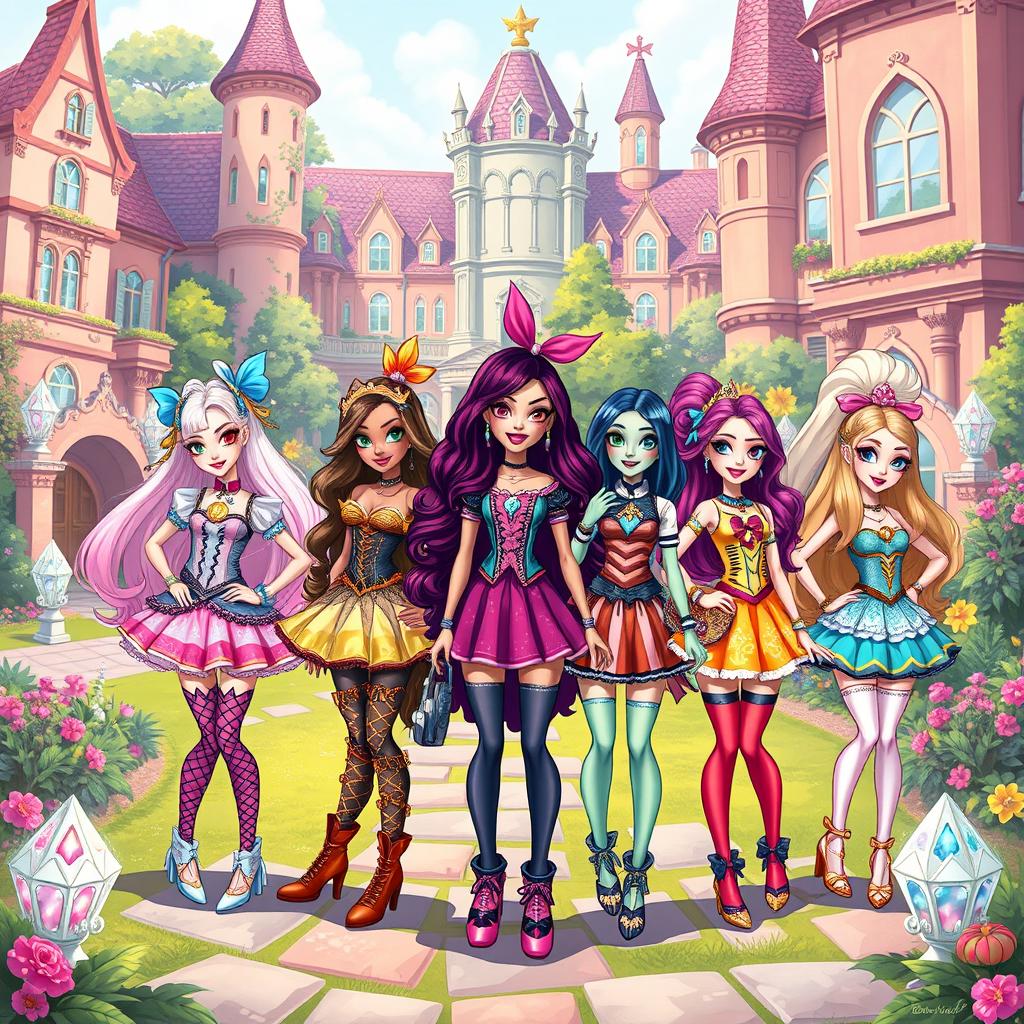 Enchanting Fantasy School Scene Inspired by Ever After High