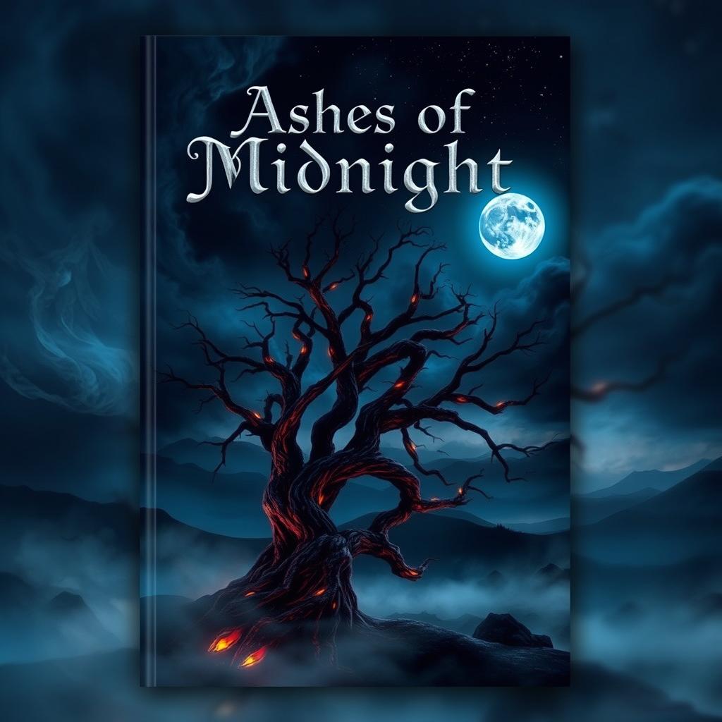 Ethereal Book Cover Design for 'Ashes of Midnight' | Idyllic