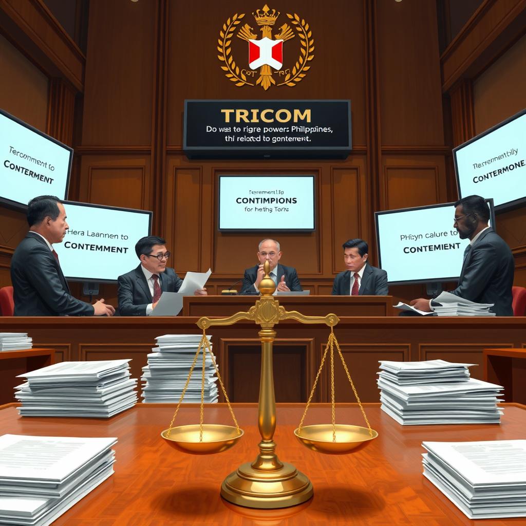 Intense Courtroom Scene: TRICOM Tribunal Deliberation
