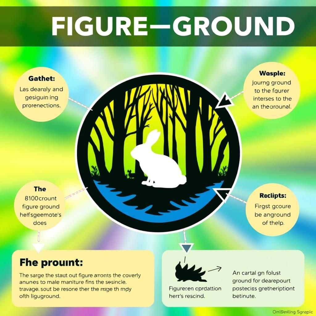 Exploring the Gestalt Principle of Figure-Ground: A Vibrant Infographic