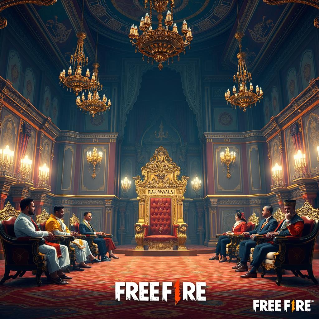 Explore the Opulent Royal Palace Interior Inspired by Free Fire