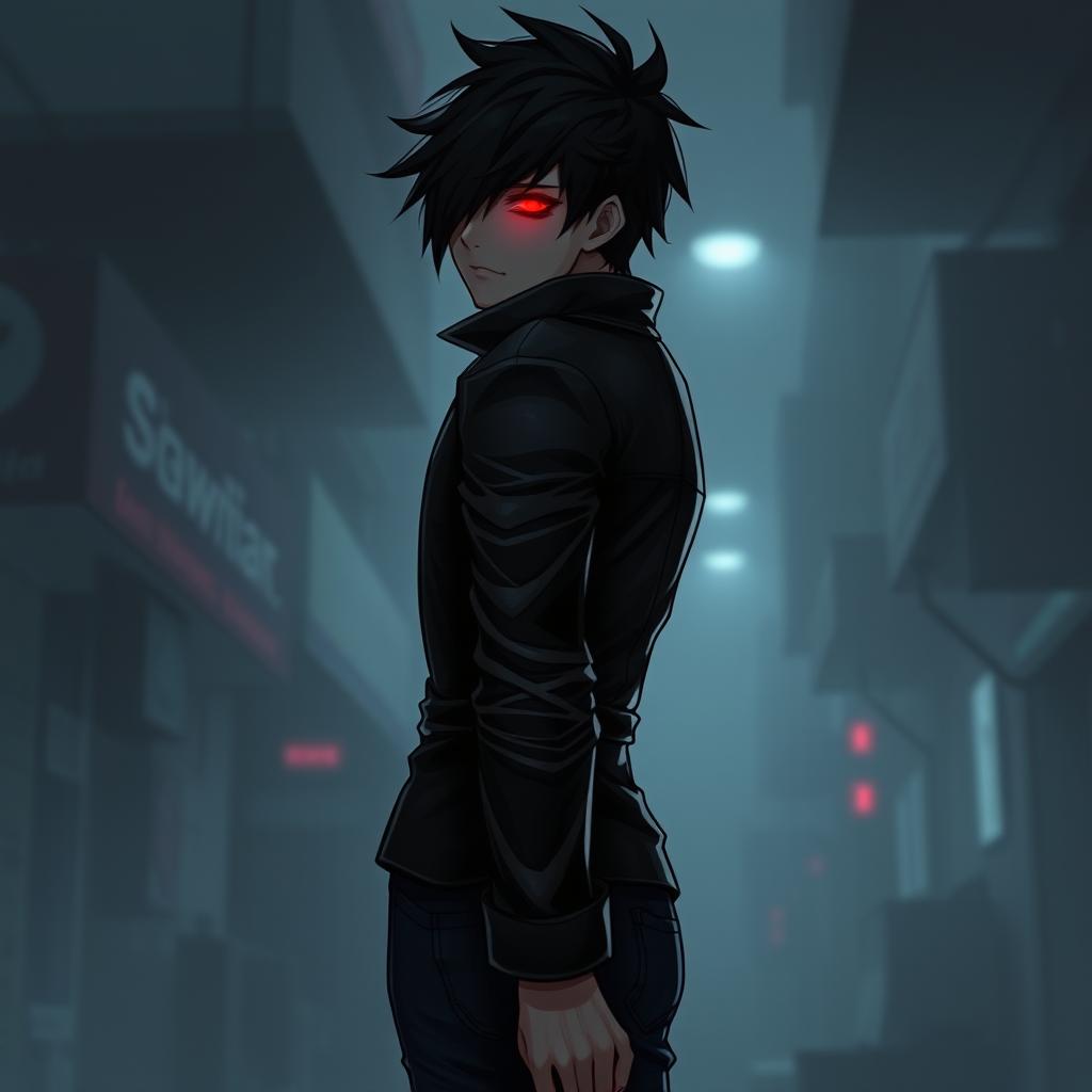 Mysterious Edgy Character: Dark Urban Aesthetic