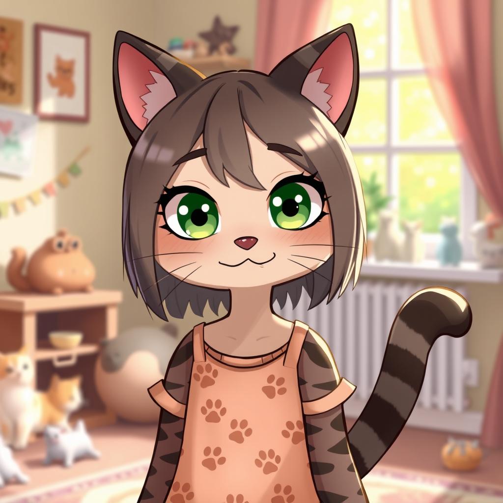 Whimsical Cat-Human Character: A Playful Transformation in Art