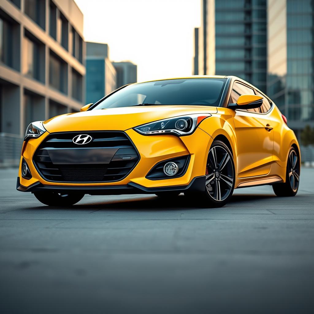 Stunning Hyundai Veloster in Eye-Catching Yellow and Black