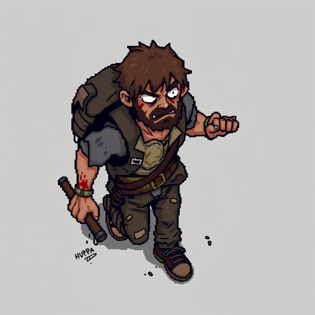 Pixel Art Zombie Survivor Character Design | Idyllic