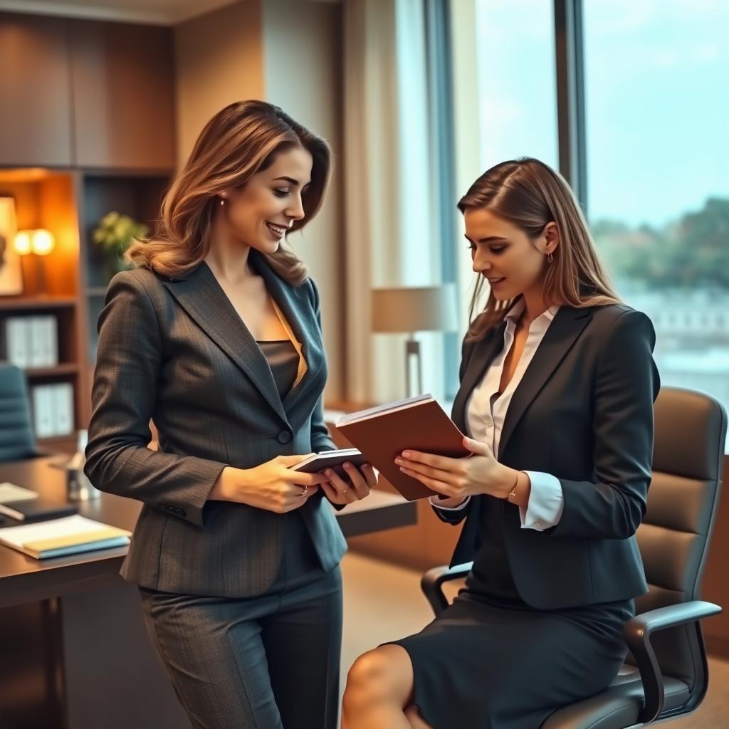 Confident Female Boss in Elegant Office Setting | Idyllic Ideas