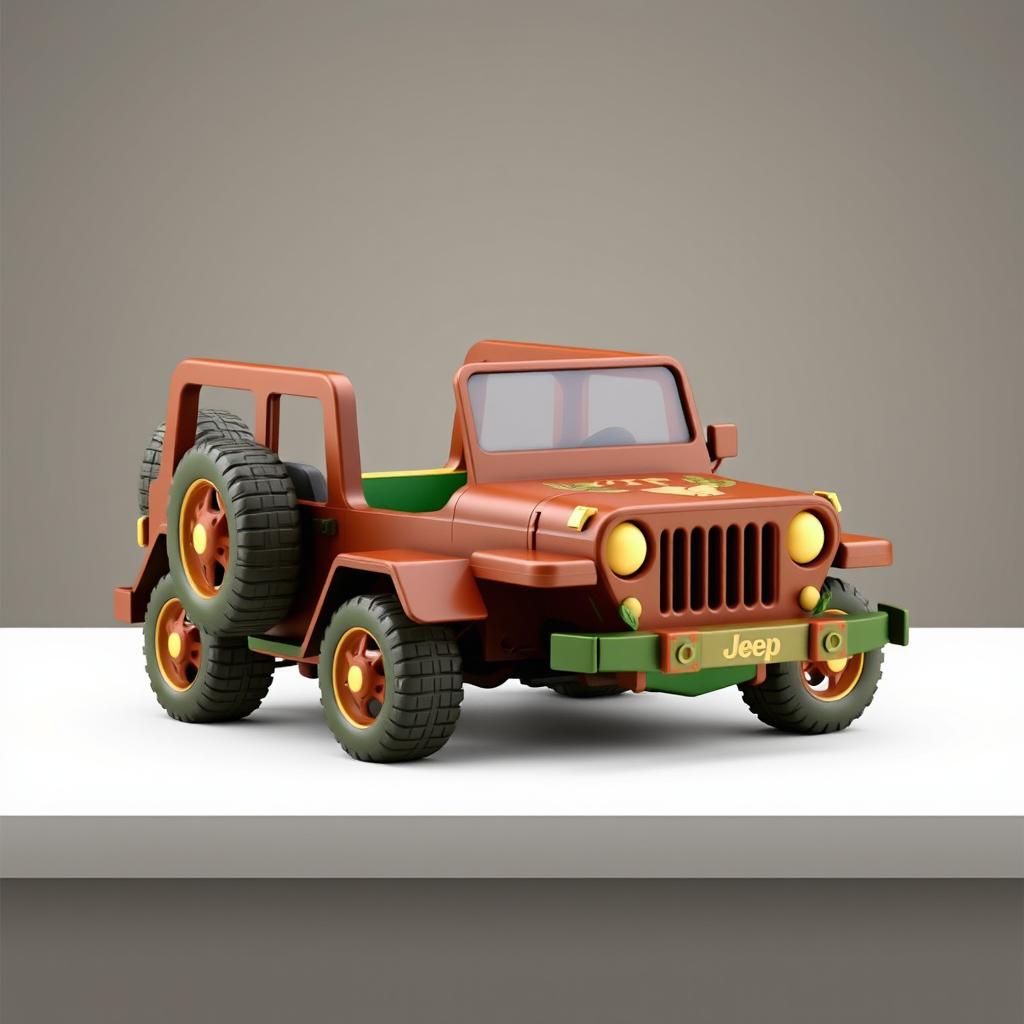 3D Printable Jeep Box Model - Safari Adventure Design