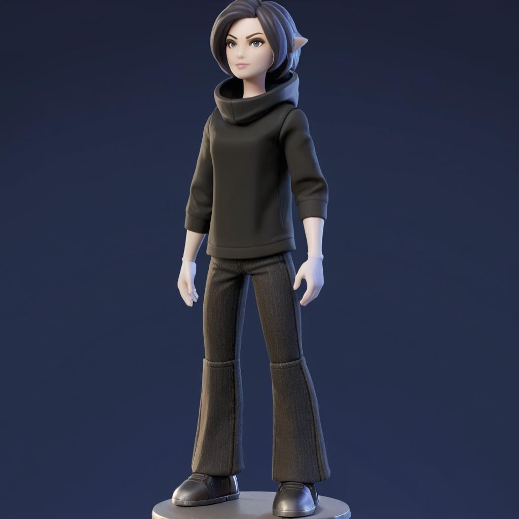 Futuristic Action Figure Character with Rocket Launchers | Idyllic