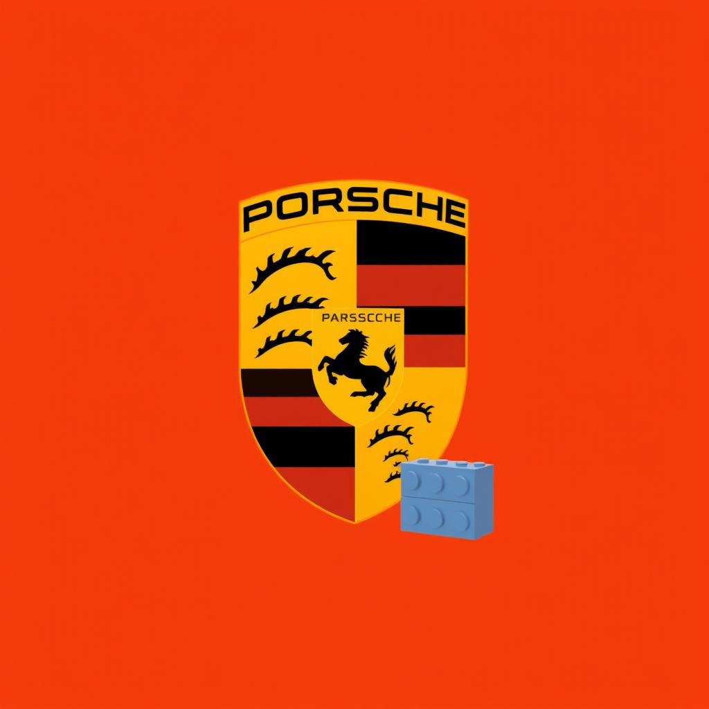 Dynamic Porsche and LEGO Fusion Design | Idyllic AI Ideas