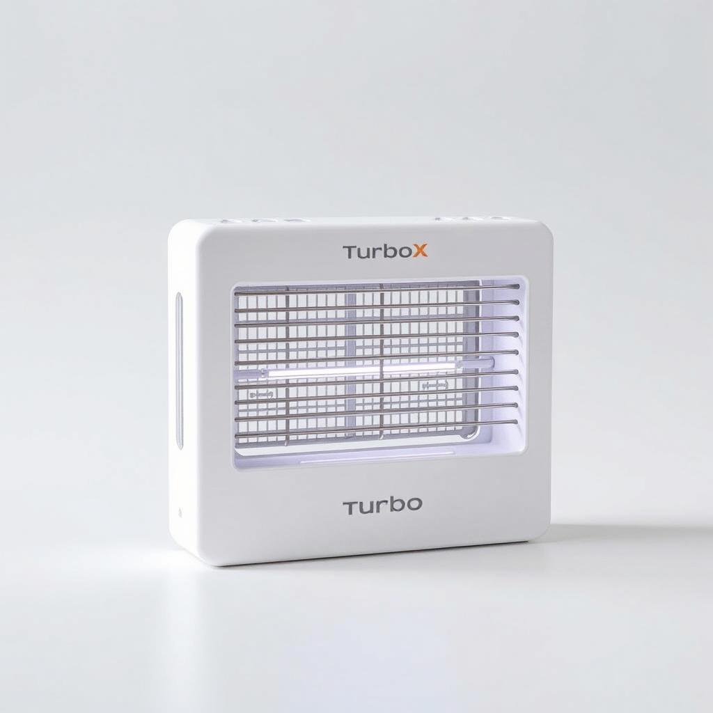 Turbo X Sleek White Bug Zapper - Modern Insect Control Design