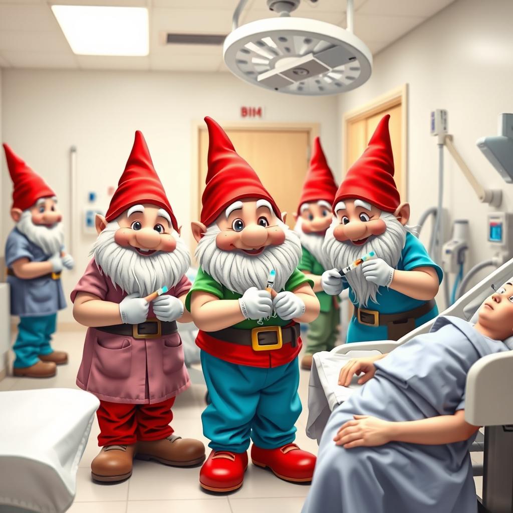 Whimsical Dwarf Workers in Healthcare and Shoe Manufacturing | Idyllic ...