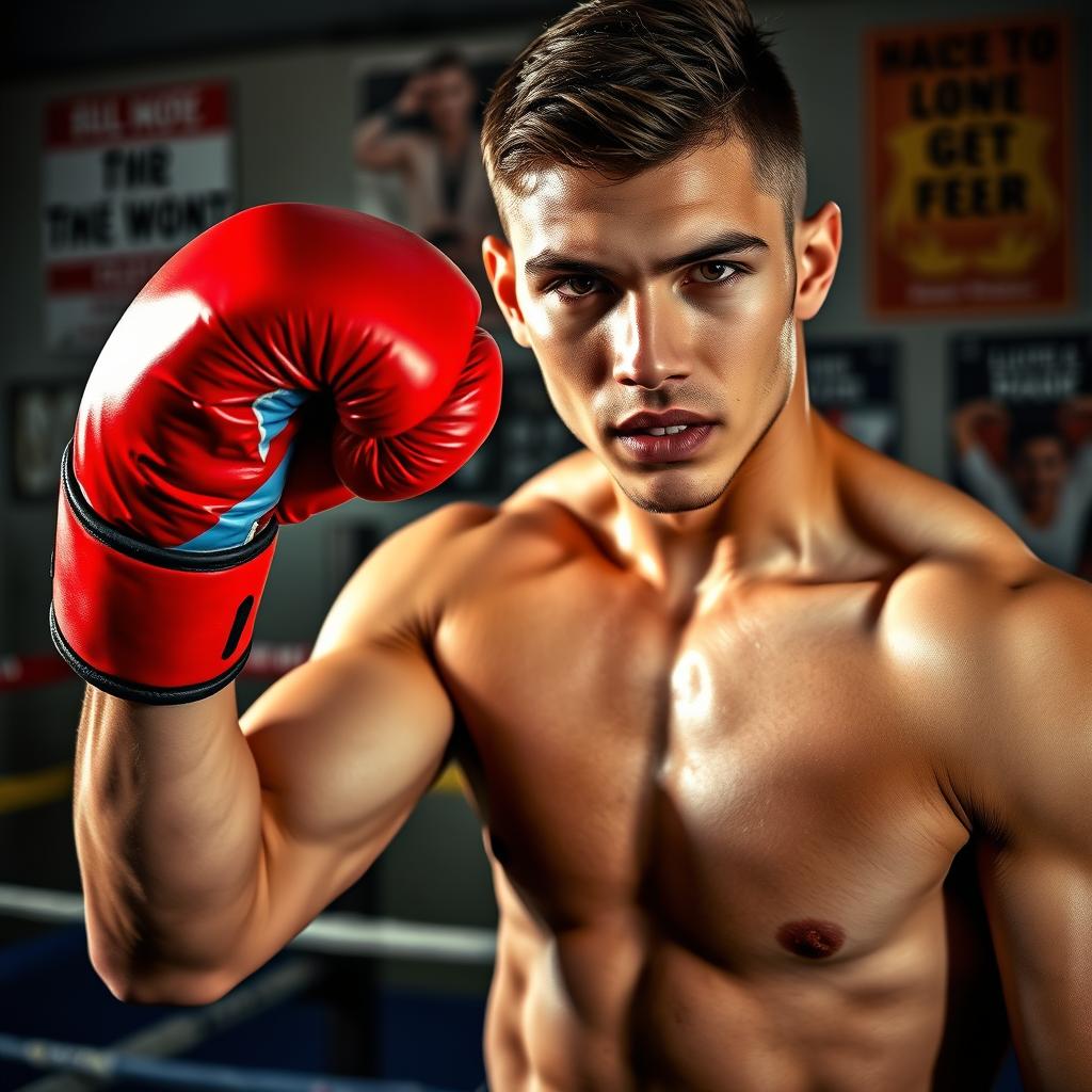 Dynamic Boxing Action: Capturing Strength and Determination