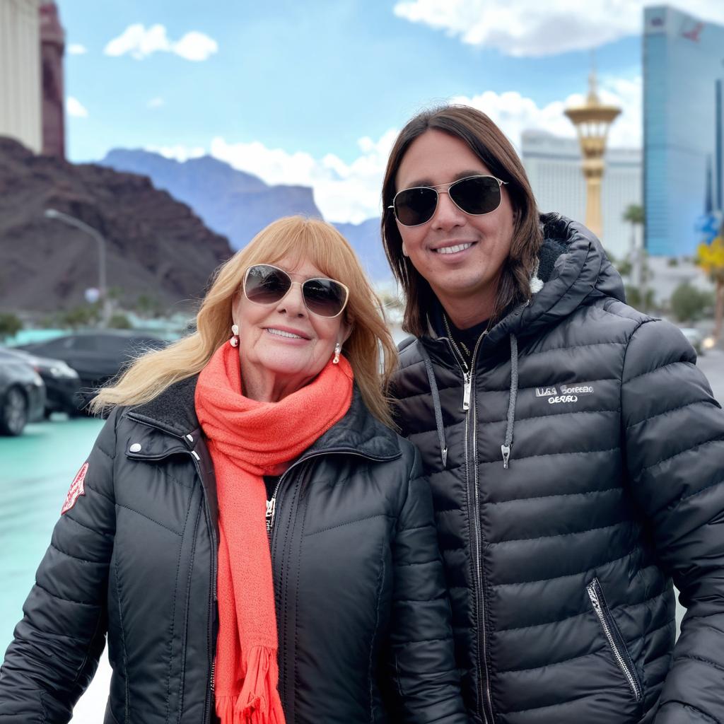 Vibrant Moments in Las Vegas: Two Women Embrace the City Life
