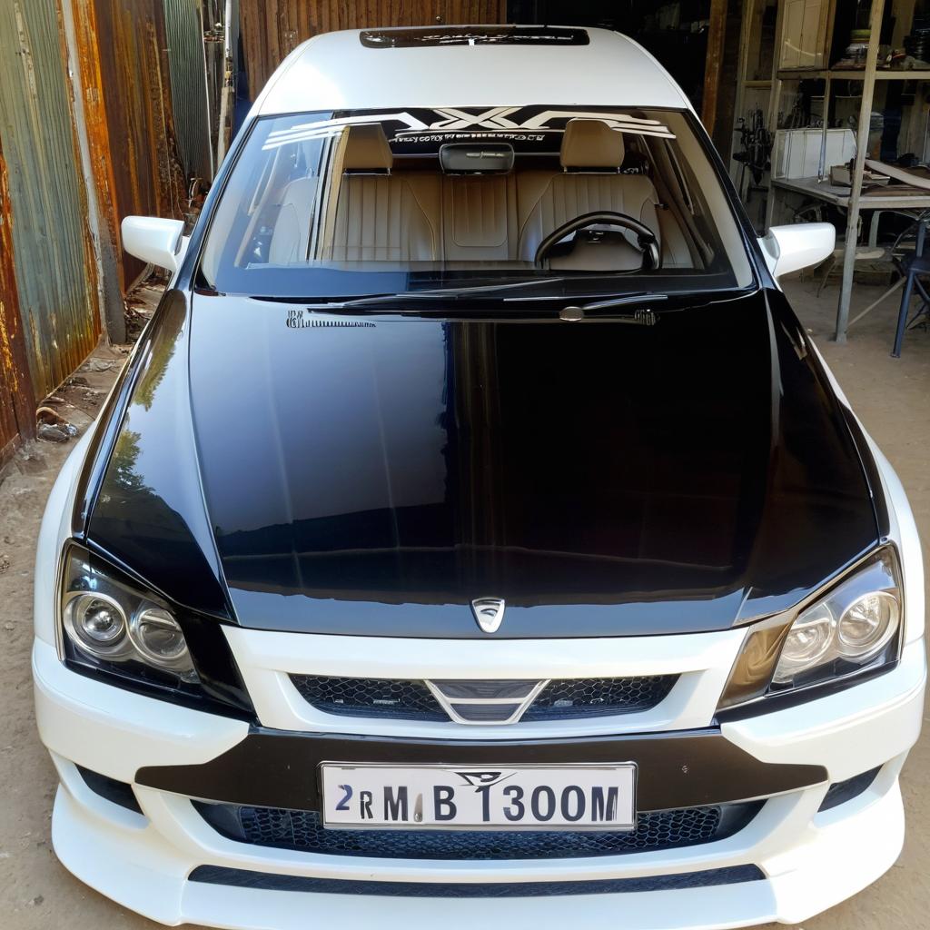 Sleek Sporty Modified Sedan: Aerodynamic Design & Racing Vibe