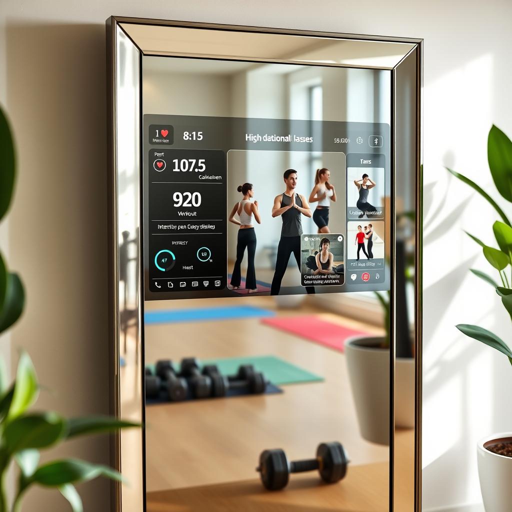 Transform Your Home Gym with a High-Tech Fitness Mirror