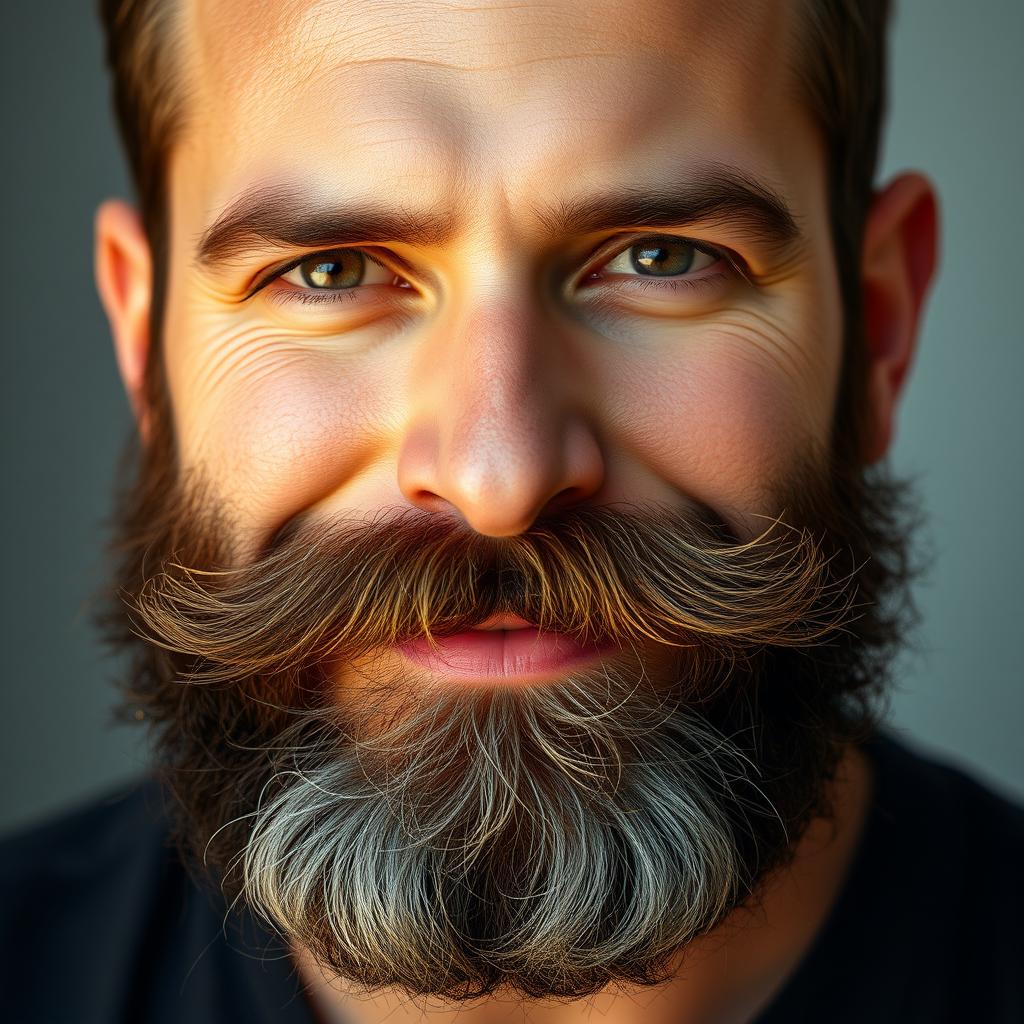 Captivating Close-Up Portrait of a Confident Man