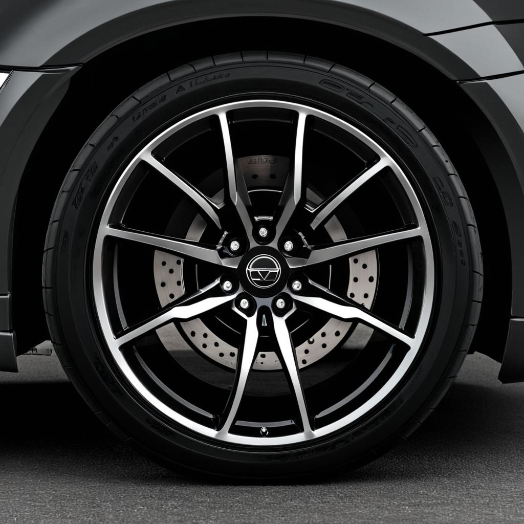 Sleek Black Renault: Stunning Stance Style with Alloy Wheels