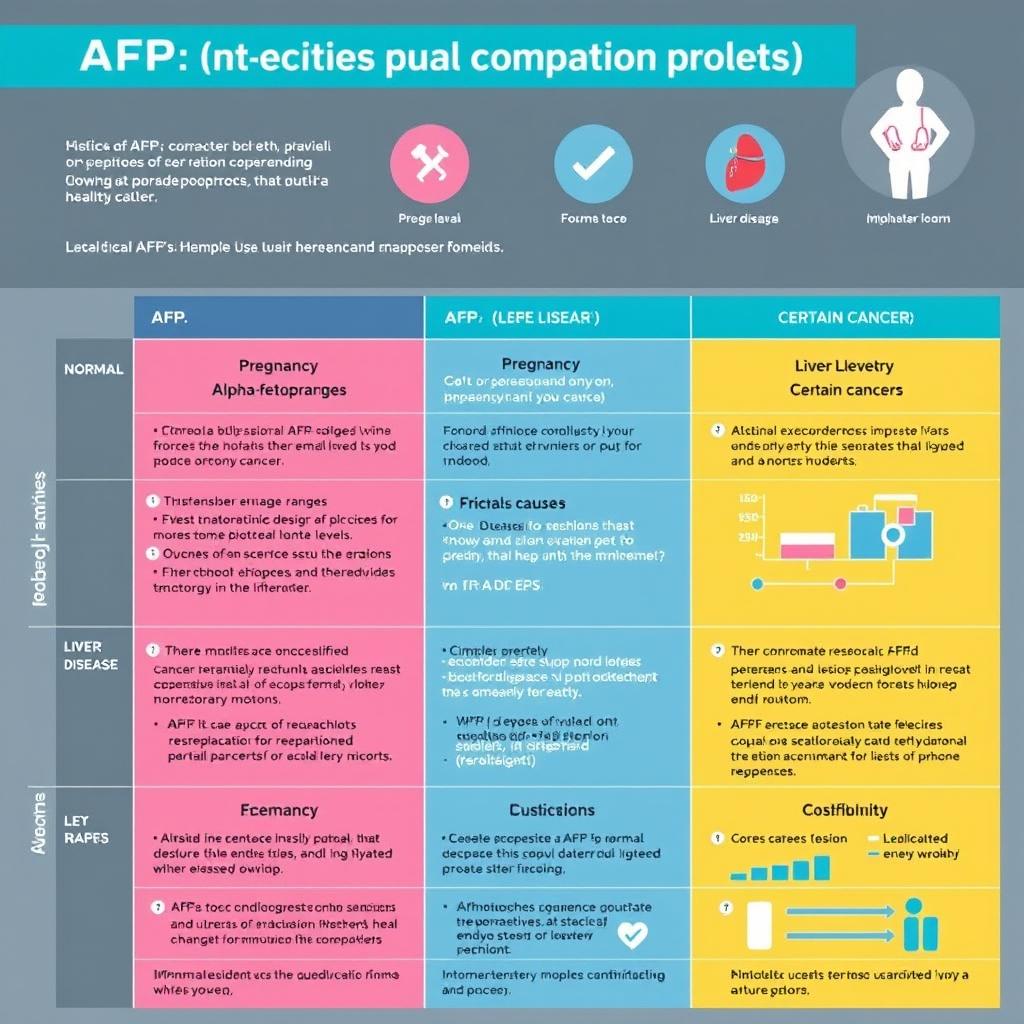 Comparative Analysis of AFP Levels: Infographic for Medical Professionals