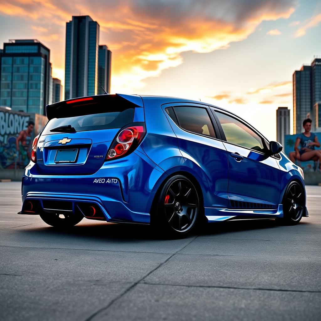 Modified 2013 Chevrolet Aveo Hatchback: Aggressive Style & Urban Vibes