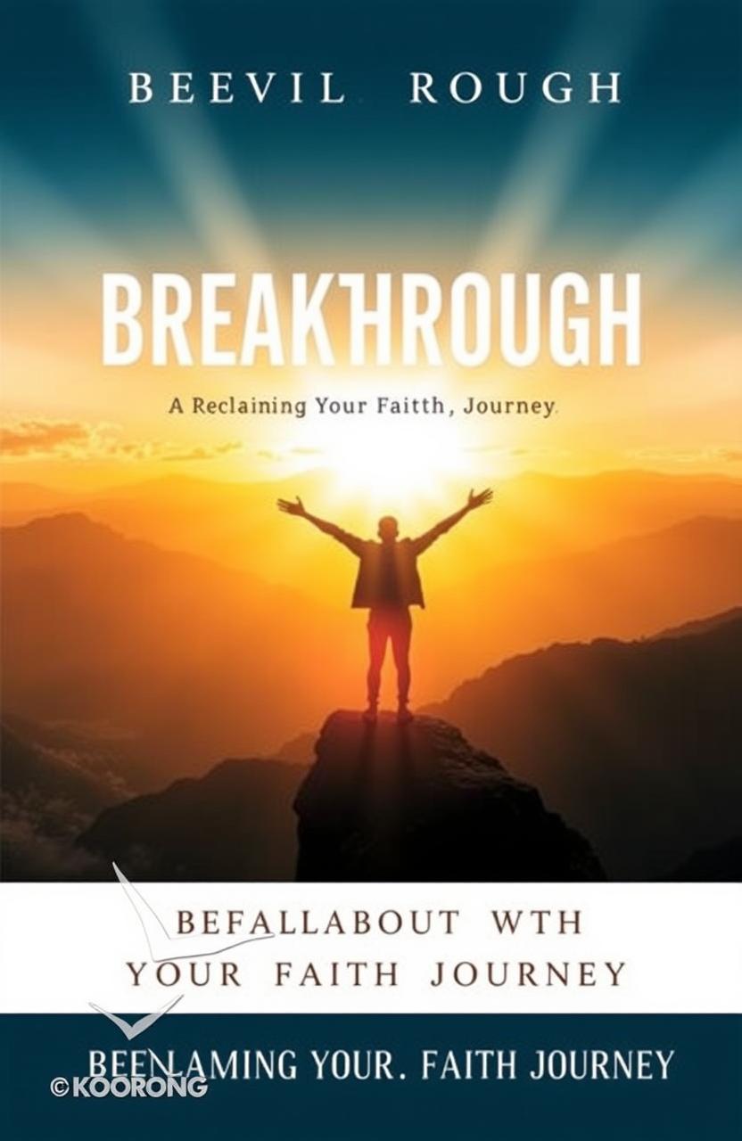 Breakthrough: Reclaiming Your Faith Journey Book Cover Design