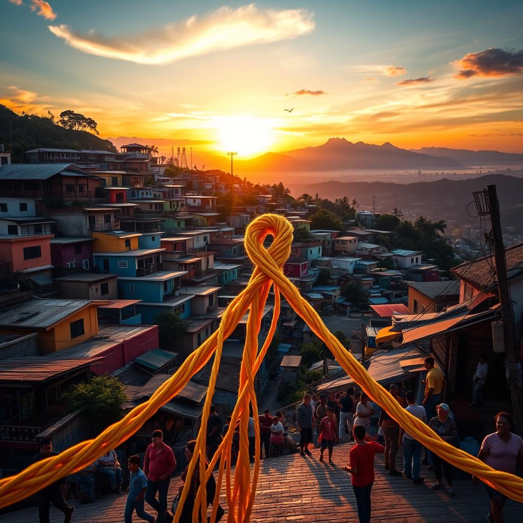 Vibrant Views of Morro da Favela: Unity and Culture in Color