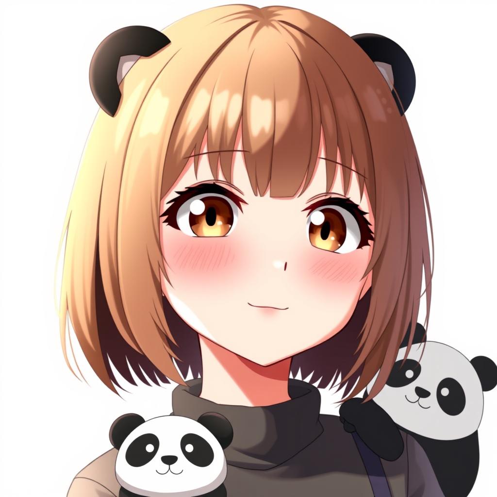 Anime-Inspired Character Design: Realism Meets Playful Panda Aesthetics
