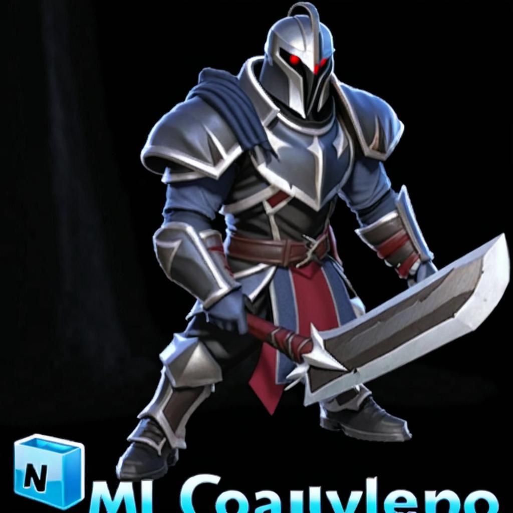 Intimidating Armored Knight: A Fantasy Art Creation
