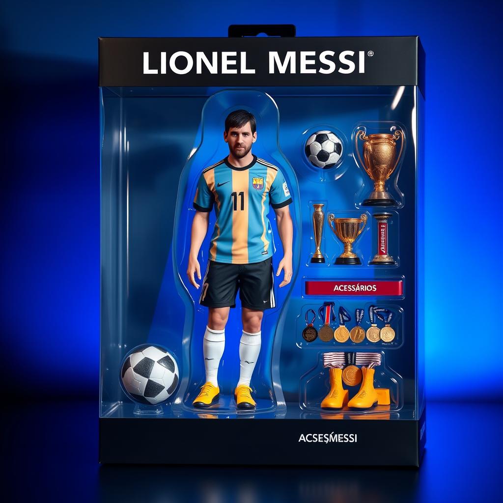 Hyper-Realistic Lionel Messi Action Figure - Collectible Toy