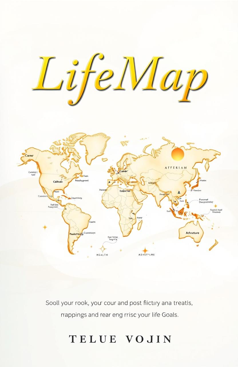Inspiring Book Cover Design for 'LifeMap' - A Journey Through Life's Paths
